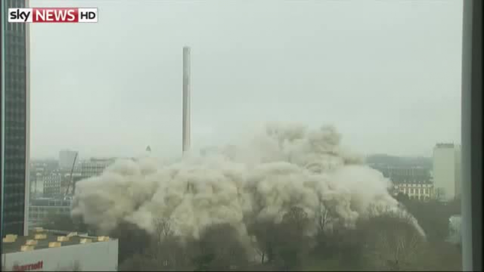 Raw Footage Shows The Demolition Of A Skyscraper | AfE Tower in ...