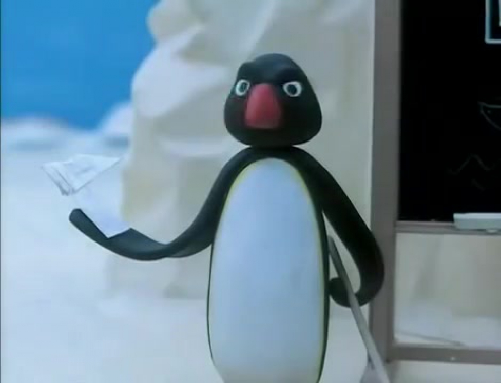 Pingu and the paper plane - indavideo.hu
