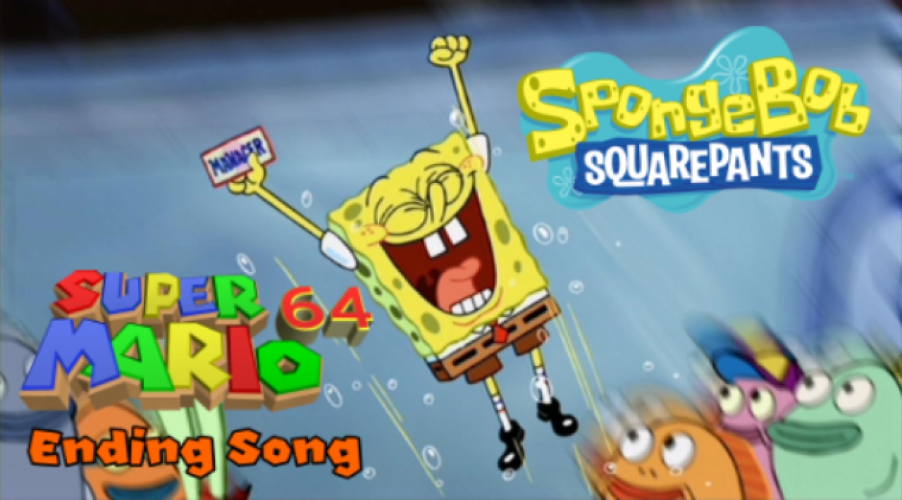 Spongebob with Super Mario 64 Ending - indavideo.hu